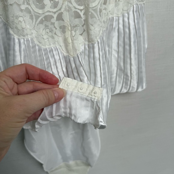 delicates | Intimates & Sleepwear | Vintage Delicates White Satin Lace ...